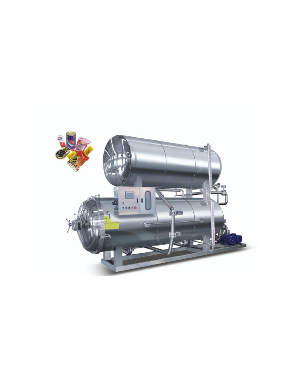 Shopklub | เครื่องรีทอร์ทระบบพ่นน้ำพร้อมหม้อน้ำร้อนด้านบน Cascade ...