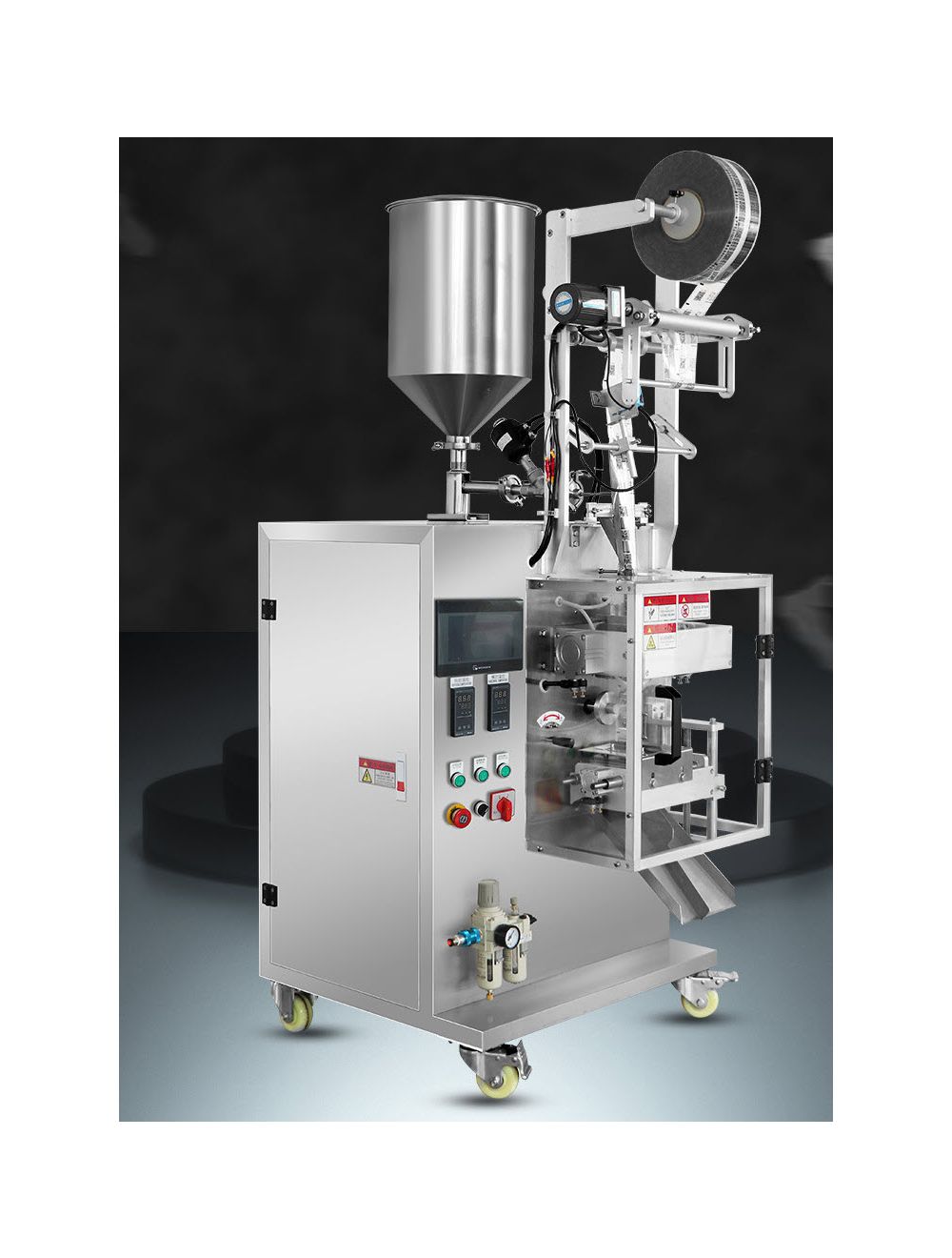 เครื่องบรรจุของเหลว Pneumatic Liquid Filling and Packing Machine ระบบ ...