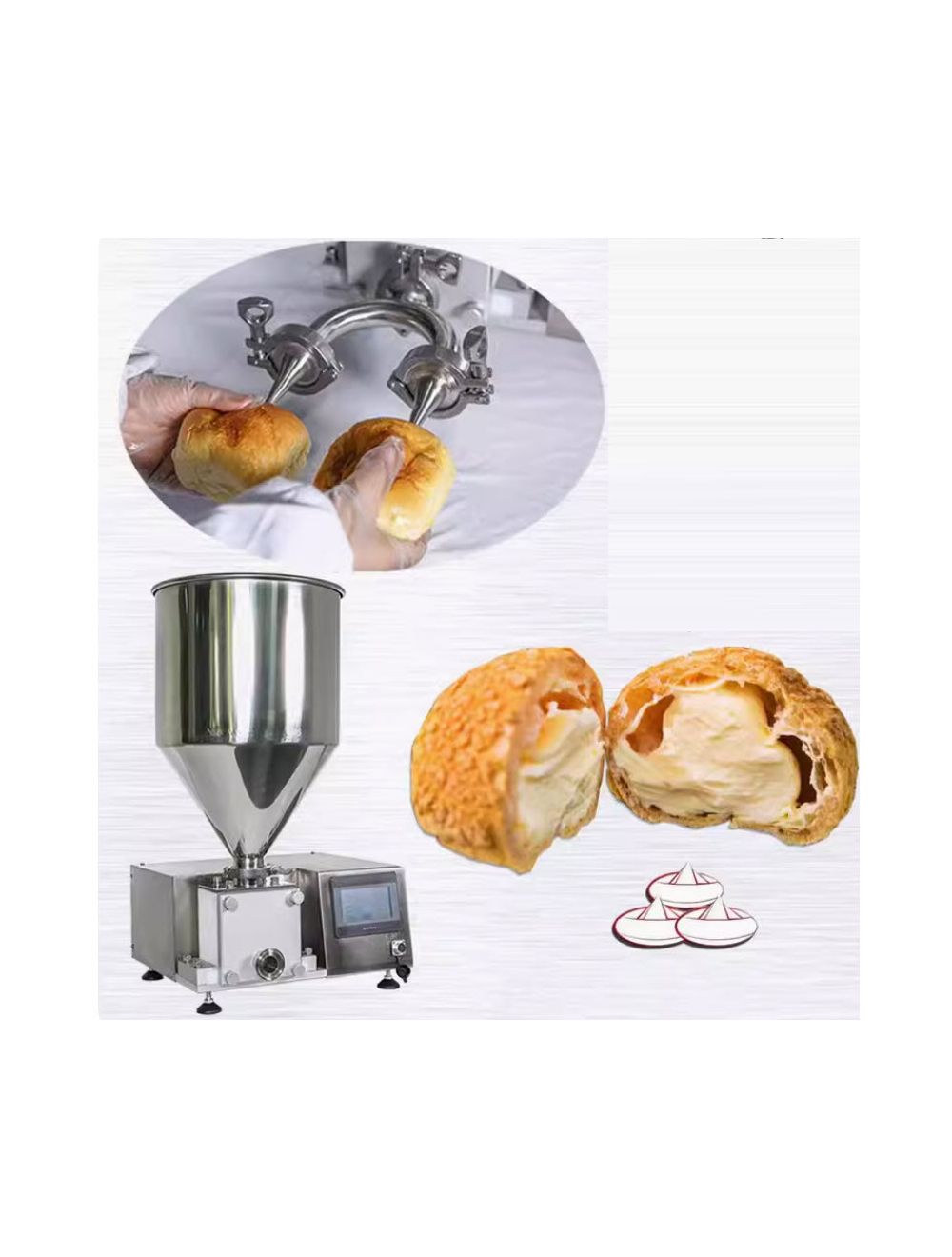 Shopklub | เครื่องใส่ไส้เอแคลร์ สังขยา mousse cake cream bread core ...