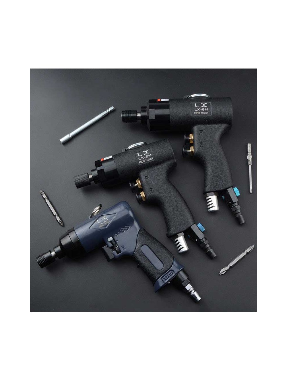 ไขควงสกรูลม PNEUMATIC SCREWDRIVER ต่อปั๊มลม รุ่น LX 5H/6H/8H ขนาด 65 มม.