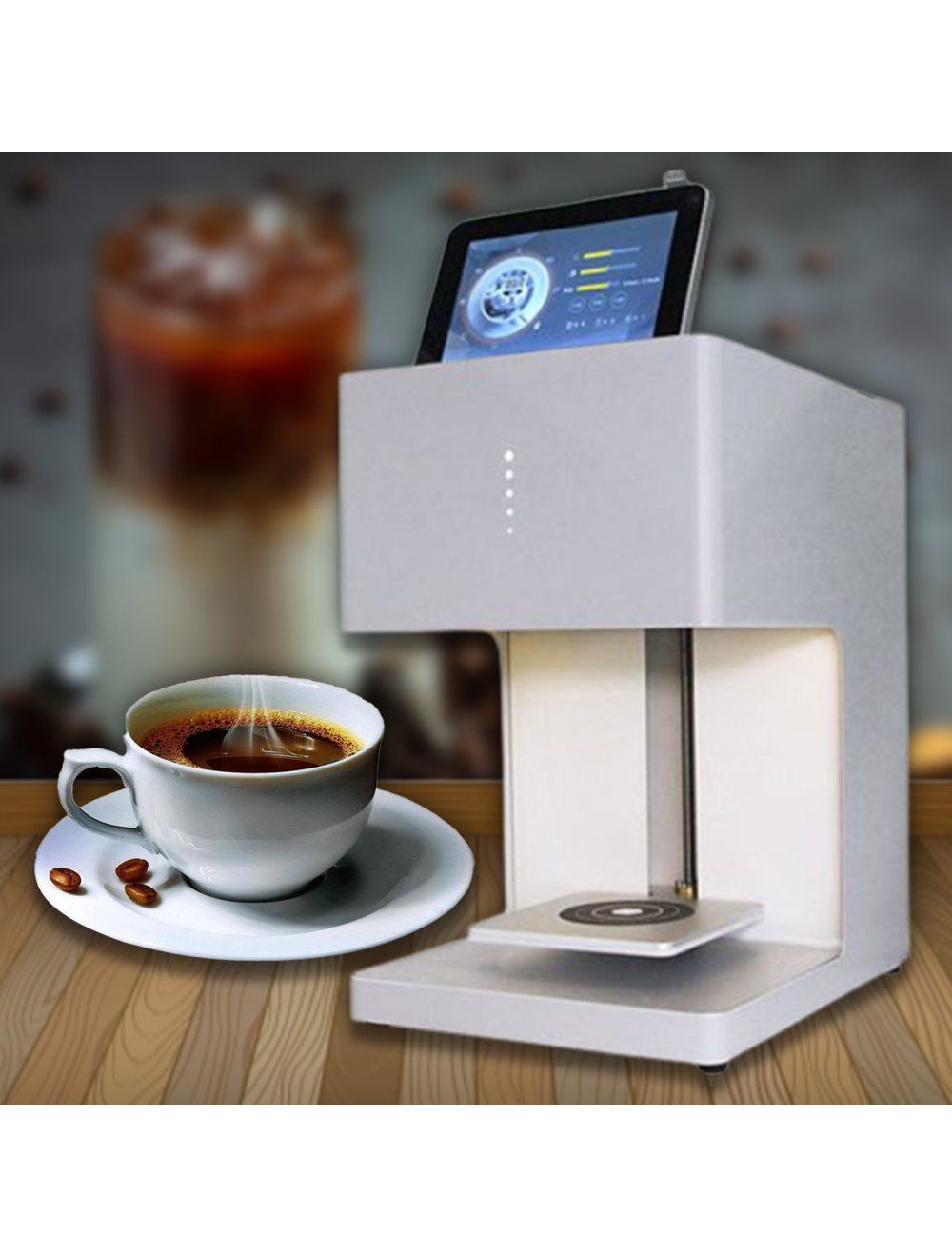 เครื่องพิมพ์กาแฟ SB20167 Nibu - อัตโนมัติ สำหรับคาเฟ่และบ้าน