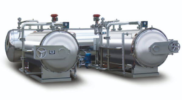 เครื่องรีทอร์ทฆ่าเชื้อ 2 ถังระบบสลับน้ำร้อนกลาง Dual Retort Cascade ...